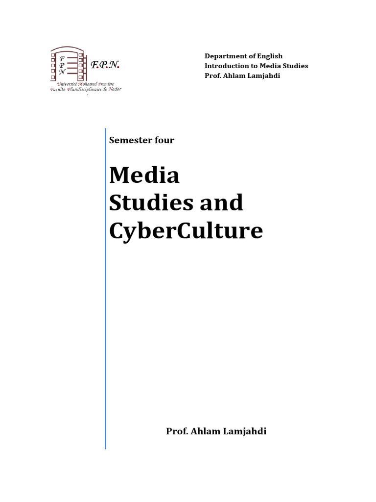 Media Studies | PDF | Mass Media | Code
