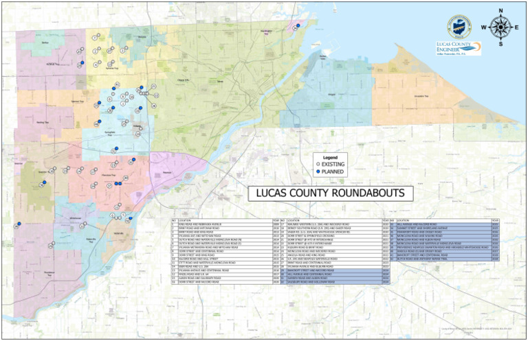 Future Roundabouts Map in Lucas County | PDF