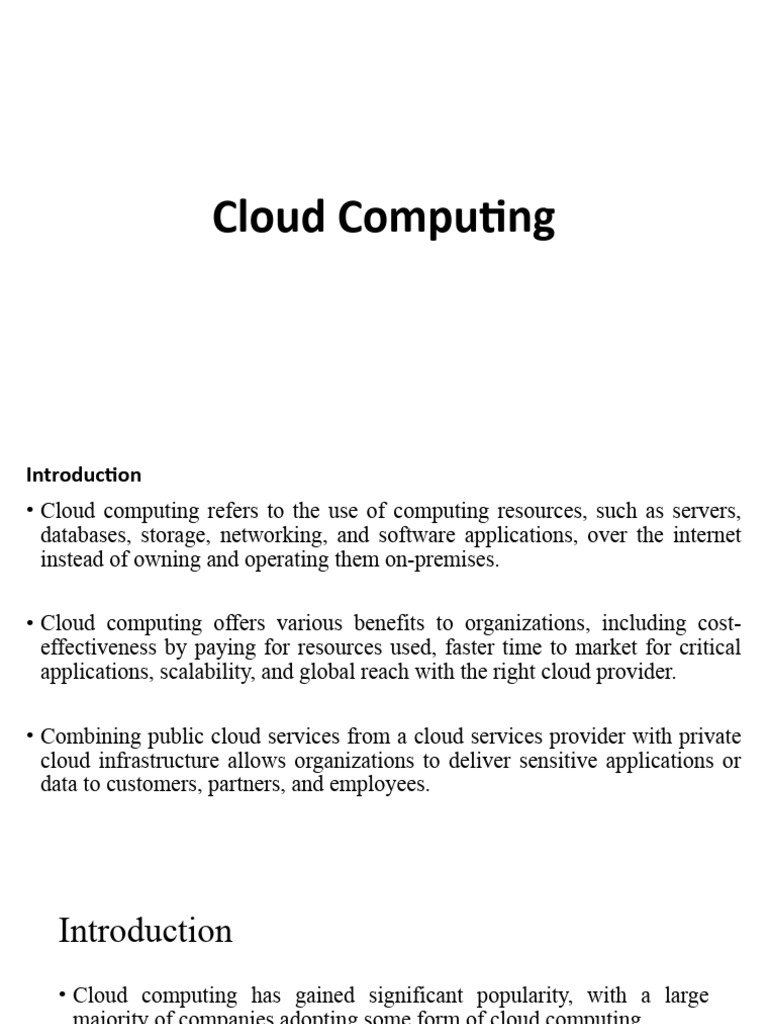 Cloud Computing | PDF | Cloud Computing | Software As A Service