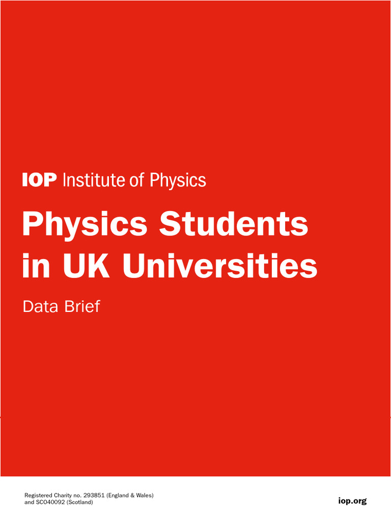 UK Physics Student Demographics Report | PDF | United Kingdom ...