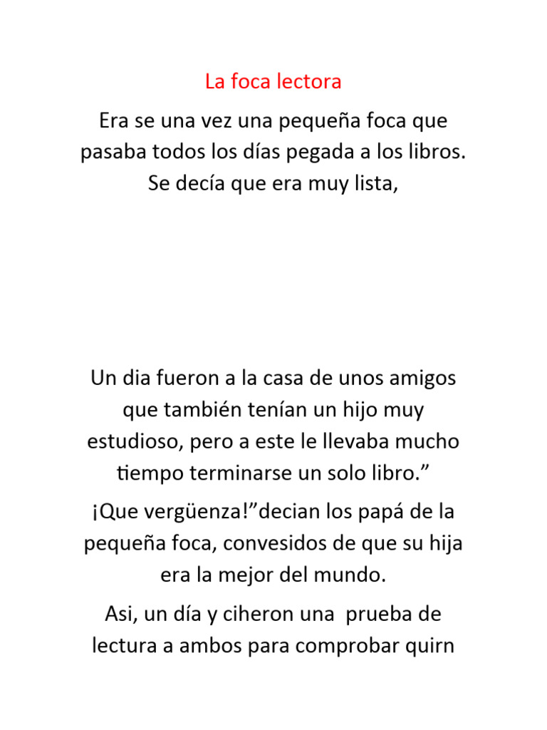 La Foca Lectora Alejandra y Helen | PDF