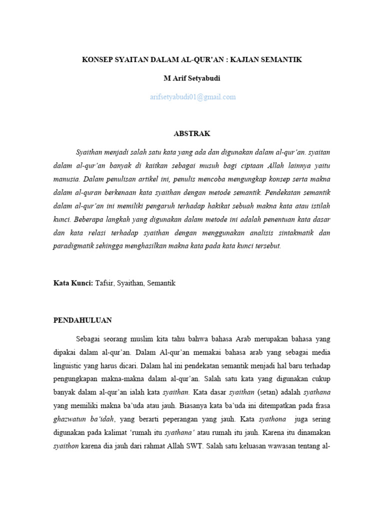 Konsep Syaitan dalam Al-Qur'an | PDF | Agama & Spiritualitas