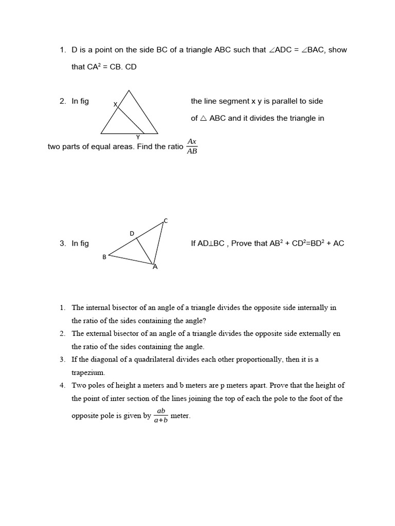 Maths Triangles All Difficult Questions | PDF