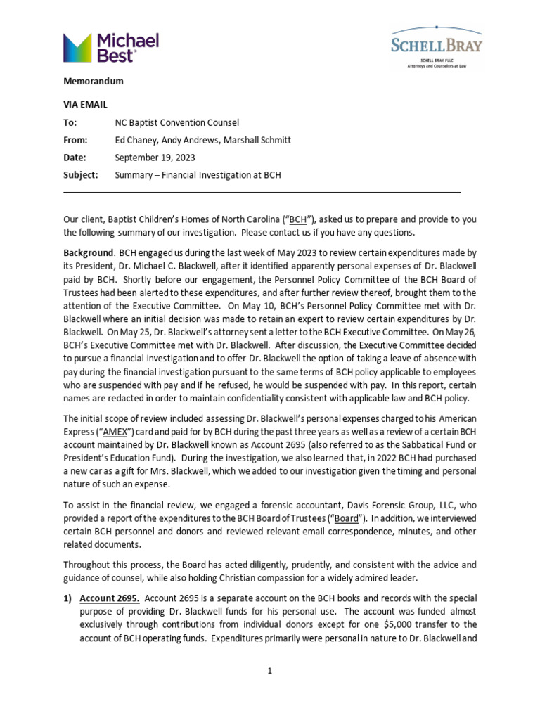 Financial Report Provided by Baptist Children's Home | PDF | Expense ... Financial Report Provided by Baptist Children's Home | PDF | Expense ...