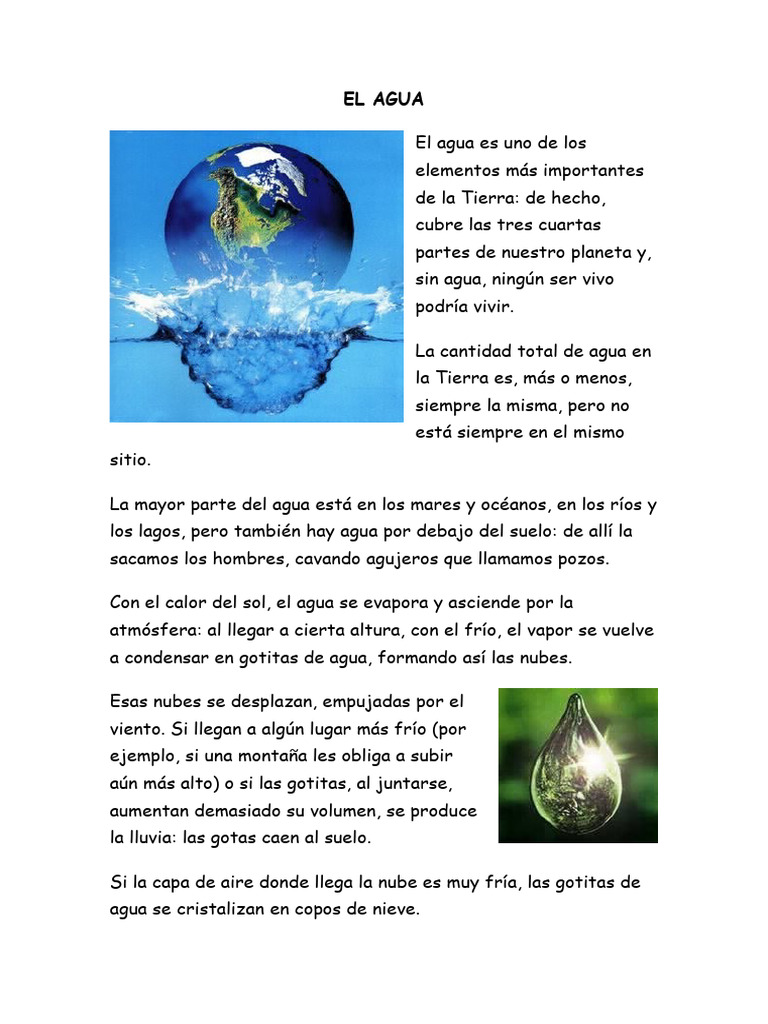 El Agua | PDF | Ciencia y matemáticas