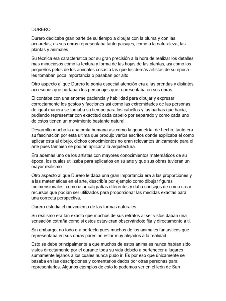 DURERO | PDF