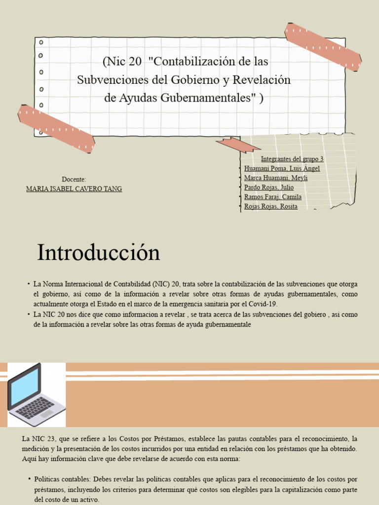 Contabilización de Subvenciones Gubernamentales | PDF | Contabilidad ...