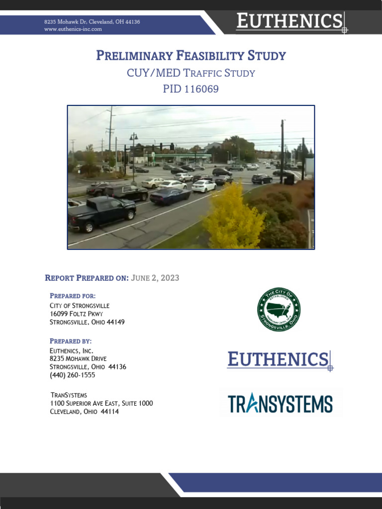 CUY MED Traffic Study PID 116069 Preliminary Feasibility Study | PDF | Interchange (Road ...