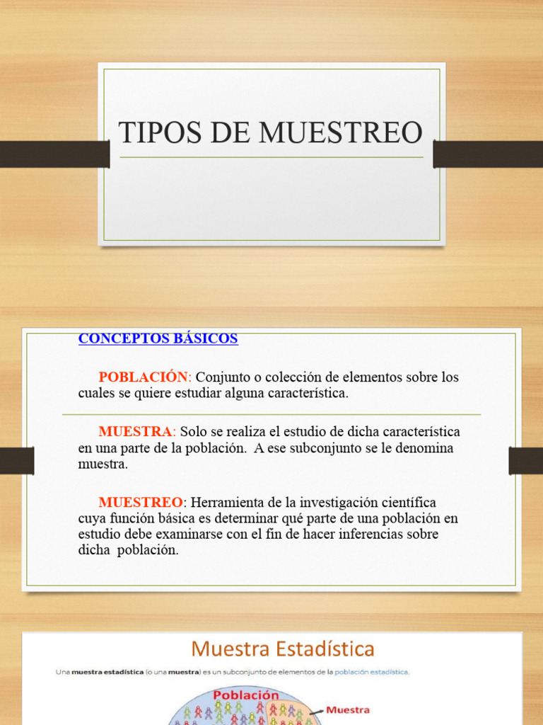 Tipos De Muestreo Pdf