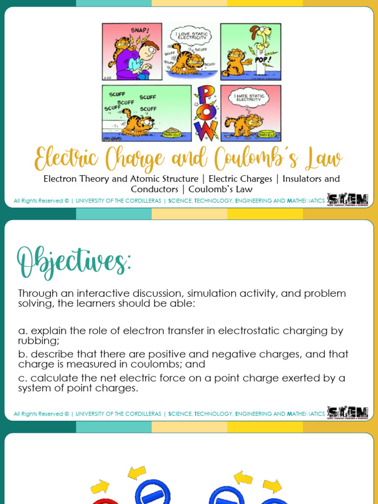 MODULE 1 Electric Charge and Coulumbs Law | PDF | Electric Charge ...
