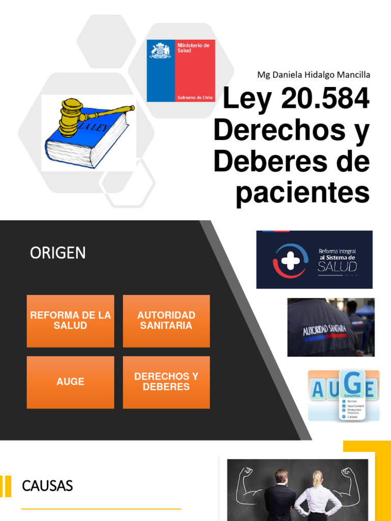 3. Ley 20.584 Derechos y Deberes pacientes | PDF | Diagnostico medico ...