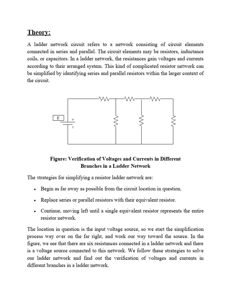 Theory:: Figure: Verification of Voltages and Currents in Different ...