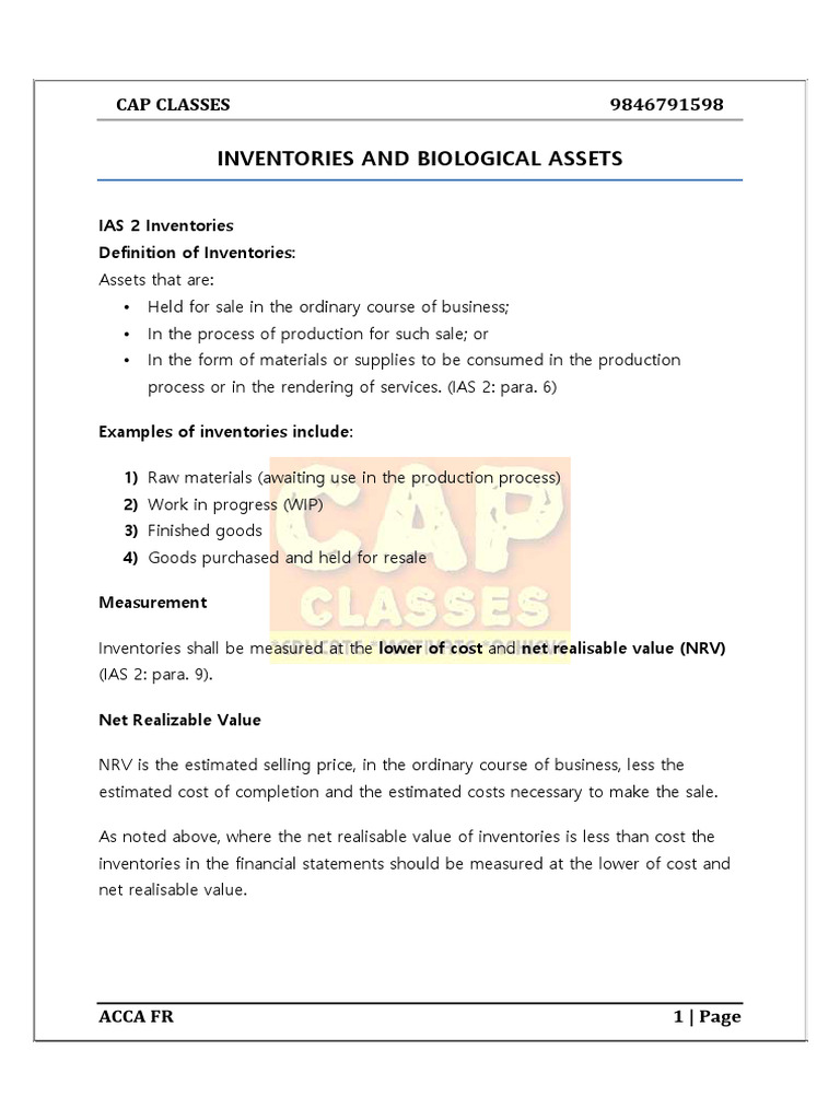 14) Inventories and Biological Assets | PDF | Inventory | Fair Value