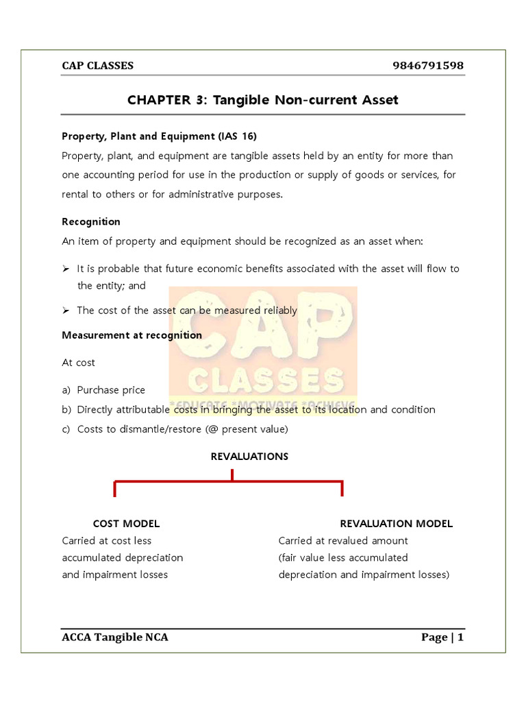 Tangible NCA V7 | PDF | Depreciation | Fair Value