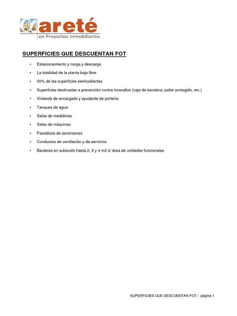 Superficies Que Descuentan FOT | PDF