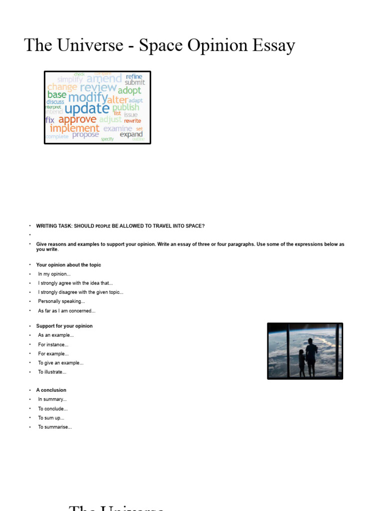 06 Writing - Space Opinion Essay | PDF | Mars | Moon