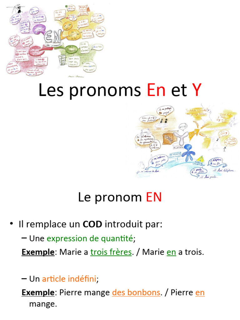 Les Pronoms EN Et Y | PDF