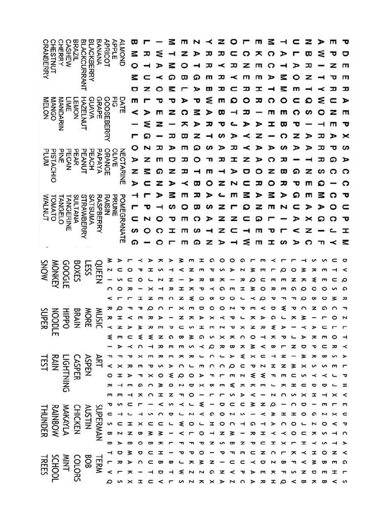 Sopas de Letras | PDF