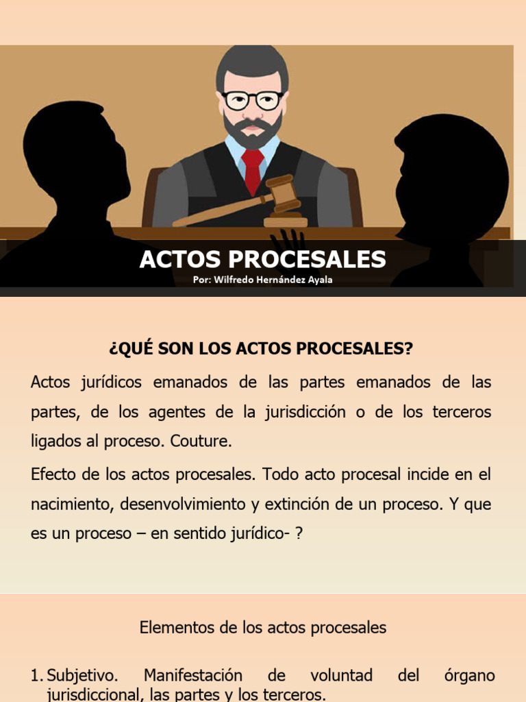 Actos Procesales | PDF | Evidencia (ley) | Ley procesal