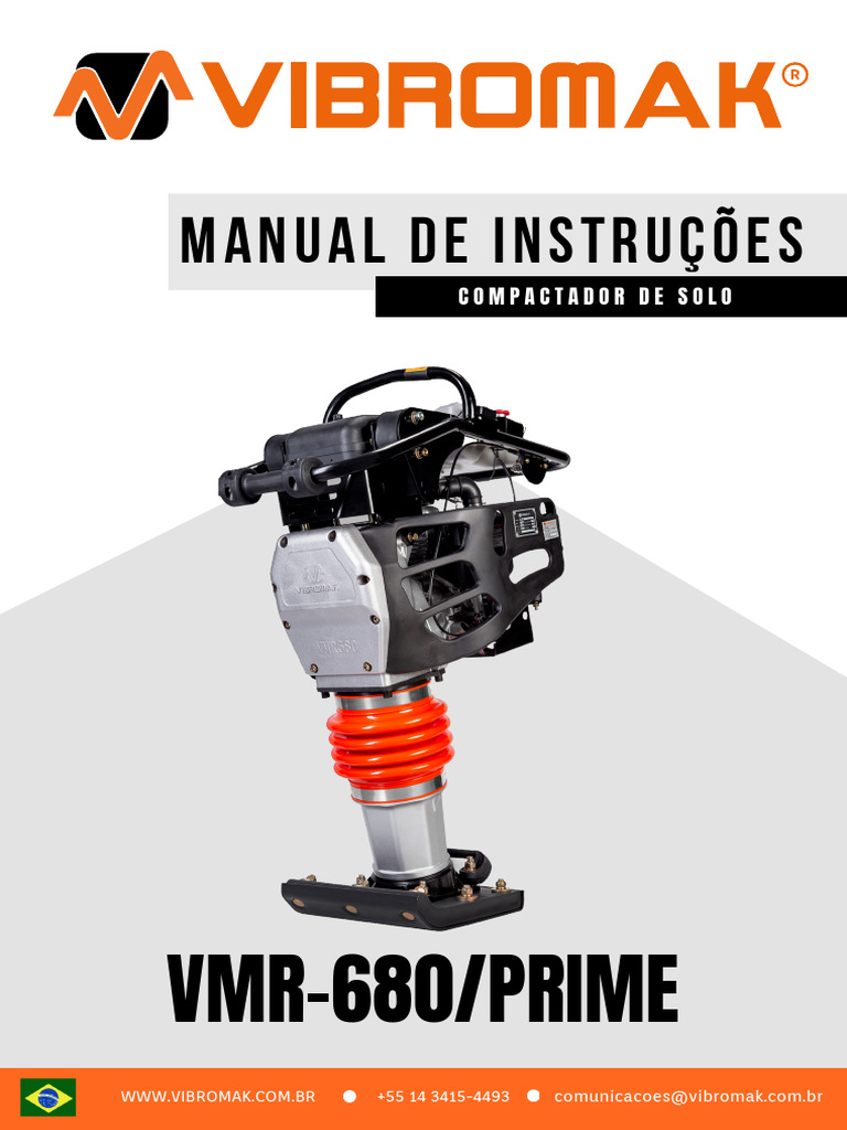 Manual do Compactador de Solo VMR-680 | PDF | Motores | Óleo de motor
