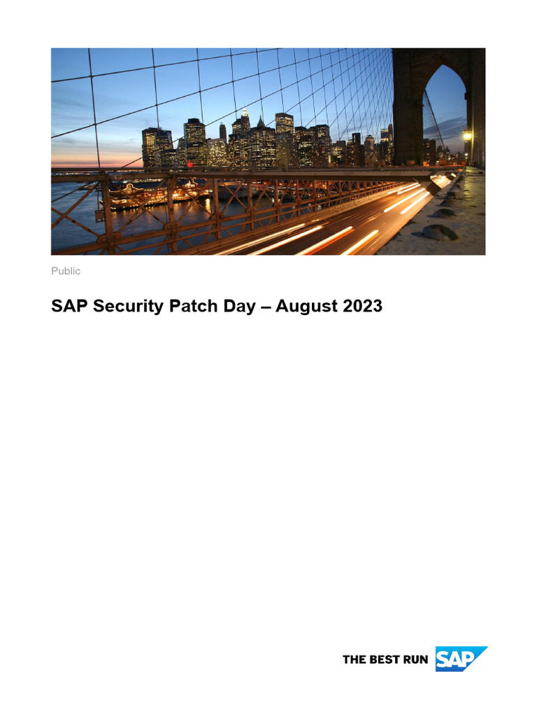 SAP Patch Day Blog | PDF | Application Software | Computer Engineering