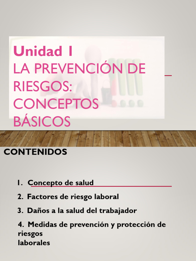 Ut 1 PRL Conceptos Básicos | PDF | La seguridad | Las condiciones de trabajo