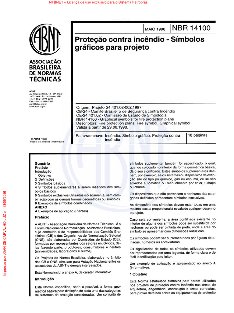 NBR 14100 | PDF