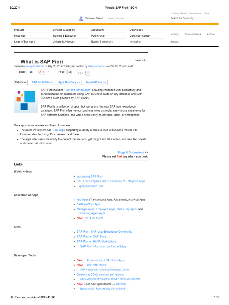 Sap Fiori | PDF | Mobile App | Microsoft Outlook