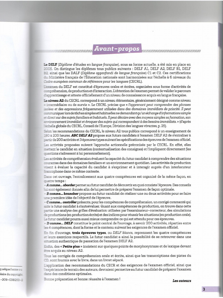 Abc Delf A2 | PDF