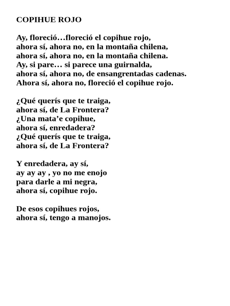 Copihue Rojo | PDF