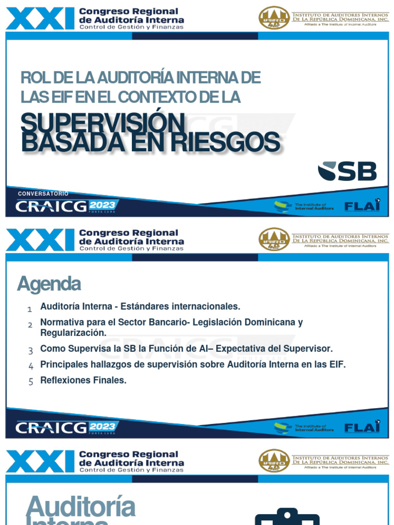 Rol de La Auditoria Interna de Las EIF | PDF | Auditoría | Bancos