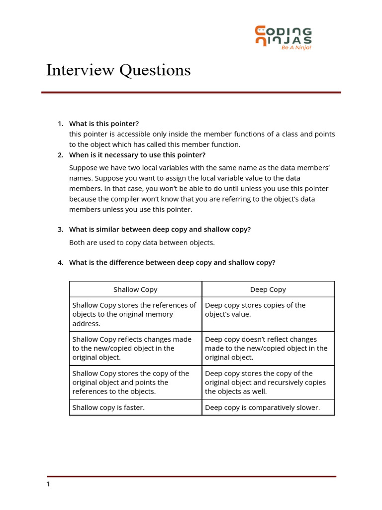 GP OOPS C++ This Pointer Interview | PDF GP OOPS C++ This Pointer Interview | PDF