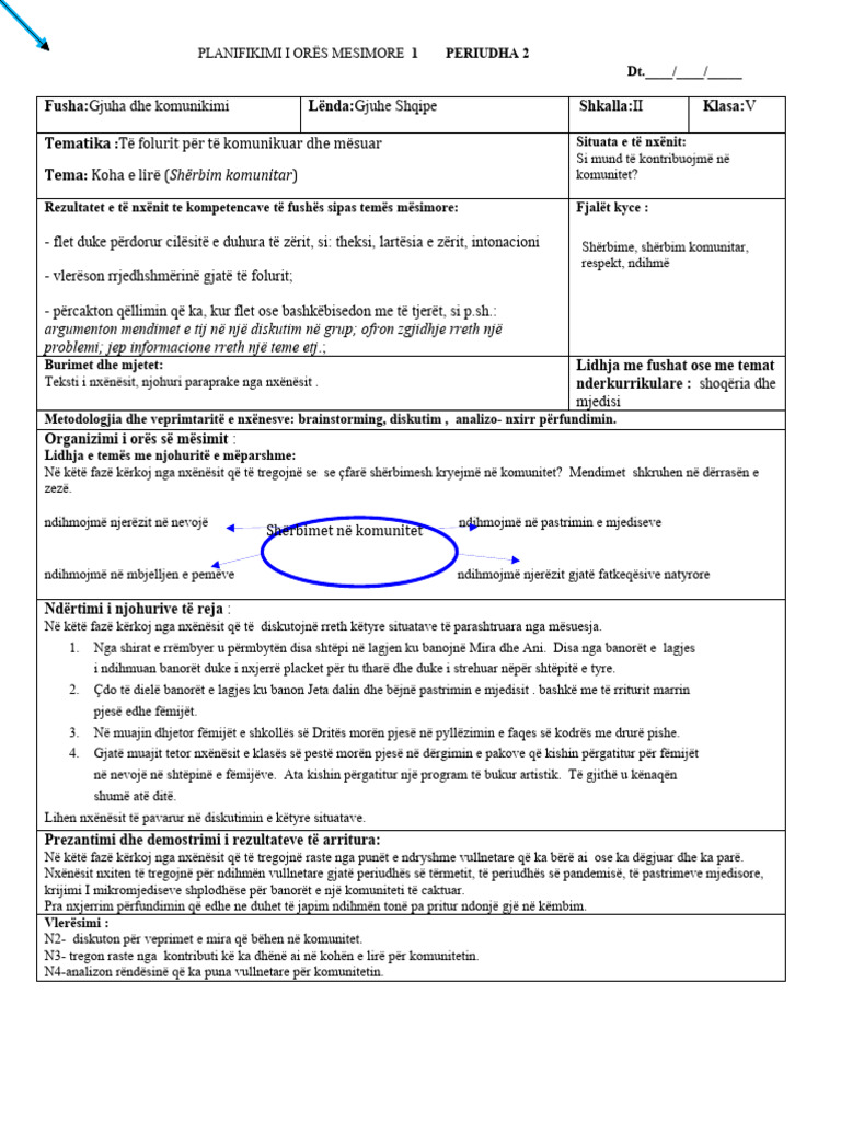 Ditar Gjuhe Shqipe Periudha 2 2020 - 2021 | PDF