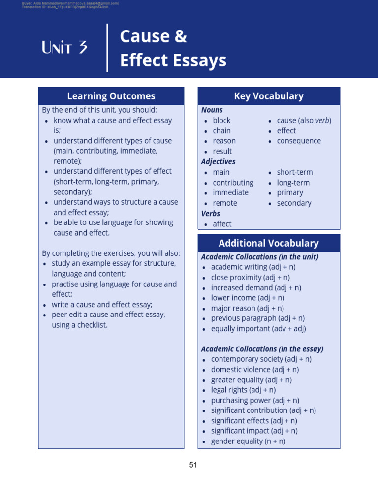 Cause and Effect Essay Sheldon | PDF