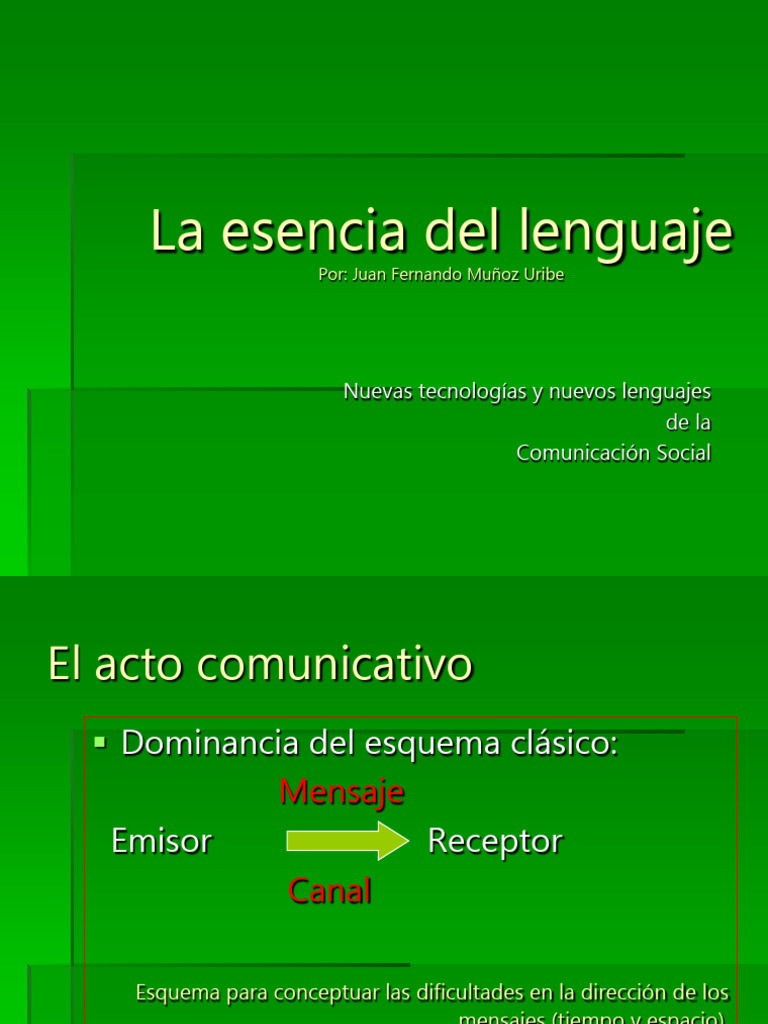 La Esencia Del Lenguaje | PDF