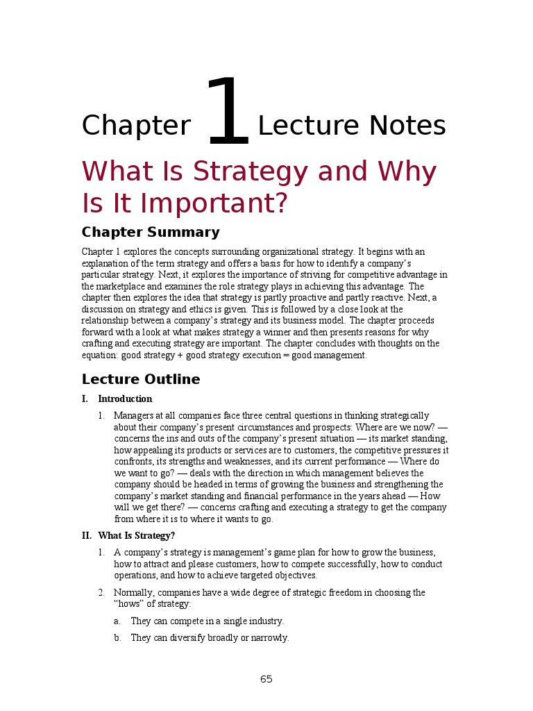 Strategic Planning and Competitive Advantage: Exploring Key Concepts of ...