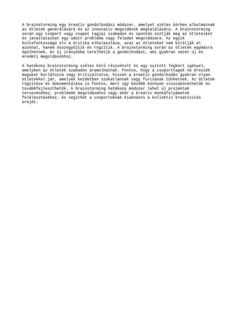 Brainstorming Pdf