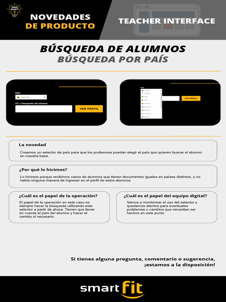 Teacher Interface - Búsqueda de Alumnos Por País | PDF