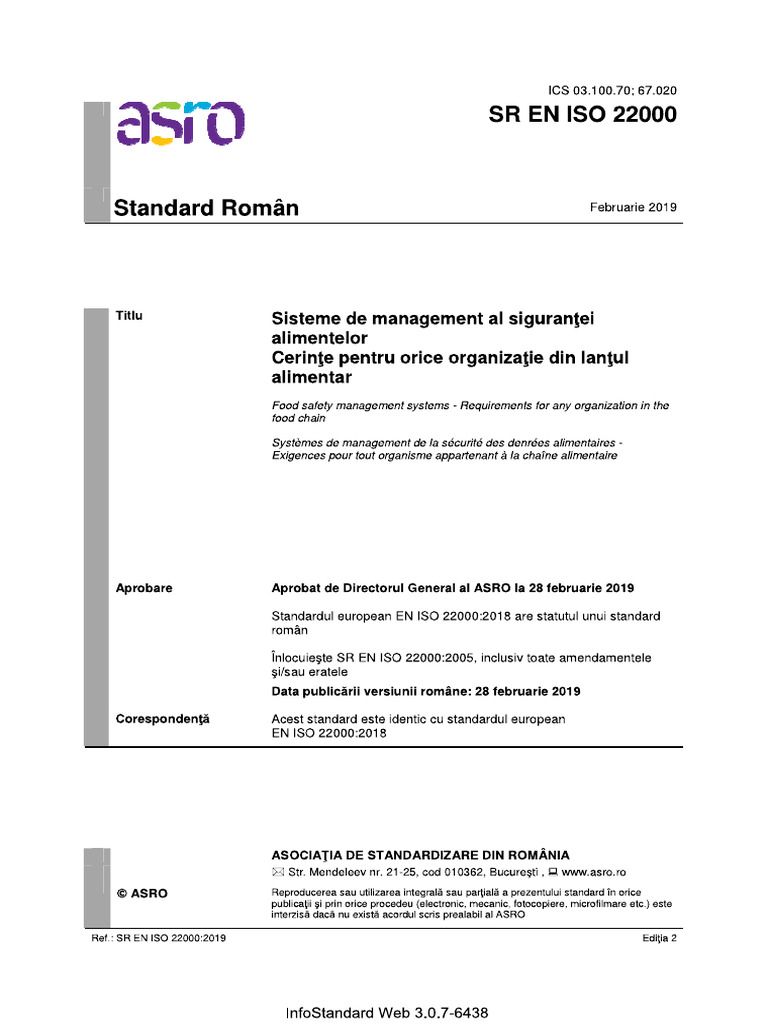 SR en Iso 22000-2019 | PDF