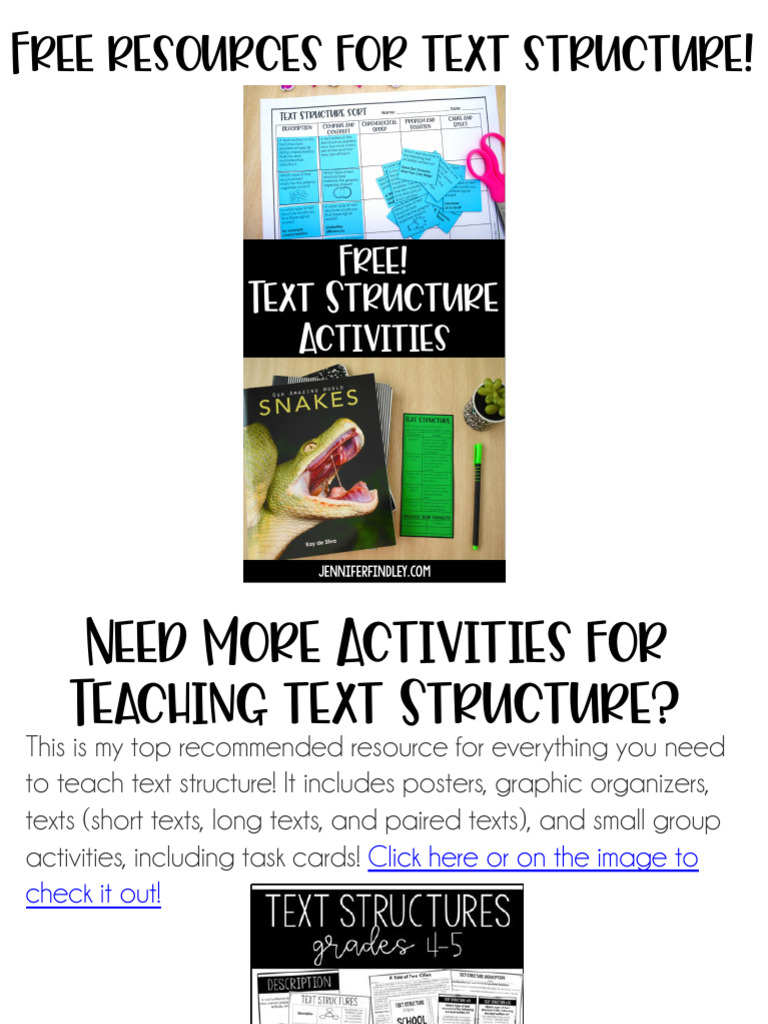 Text Structure Activities | Download Free PDF | Butterfly | Lizard
