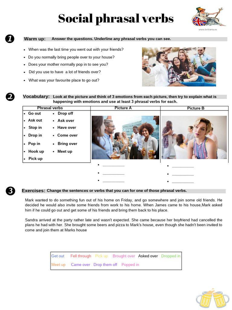 Social Phrasal Verbs | PDF
