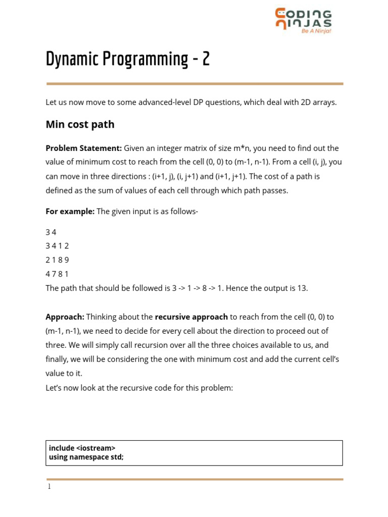 DP 2 | PDF | Dynamic Programming | Computer Science