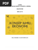 MODUL AJAR UKIN SMA 10 EKONOMI Kebutuhan Manusia Dan Kelangkaan Sumber Daya | PDF