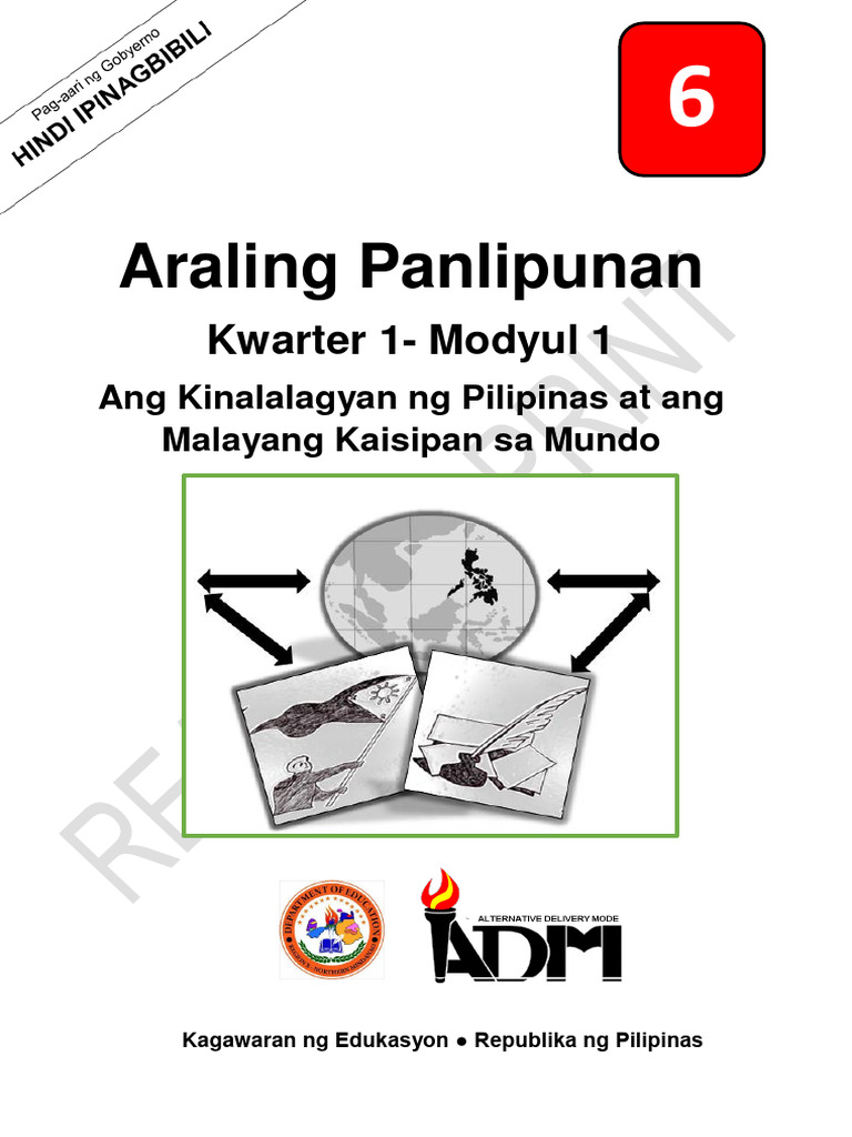 AP6 Q1 Mod1 AngKinalalagyanNgPilipinasAtAngMalayangKaisipanSaMundo v5 | PDF
