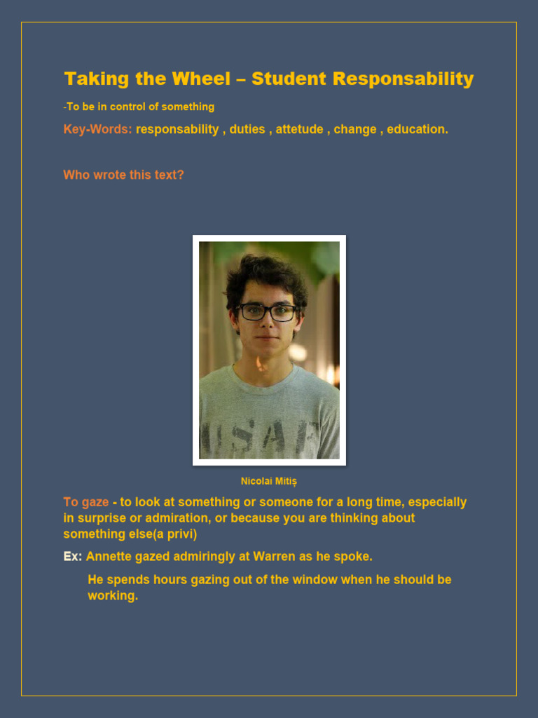 Taking The Wheel | PDF | Self-Improvement