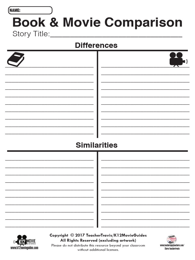 Book and Movie Comparison | PDF | All Rights Reserved | Property Law