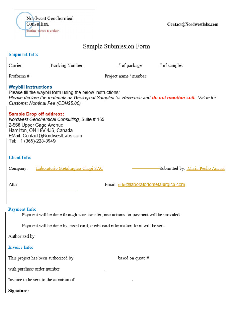 Sample Submission | PDF | Geology | Earth Sciences