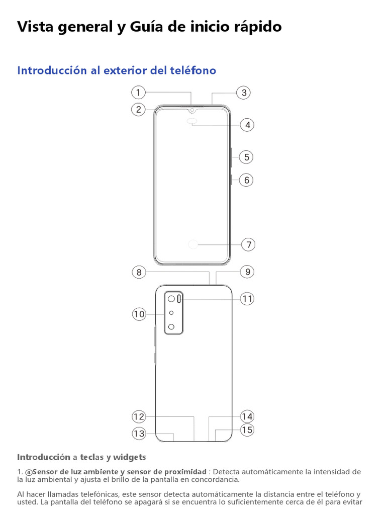 Vista General y Guía de Inicio Rápido: Introducción Al Exterior Del Teléfono | PDF | Red de ...