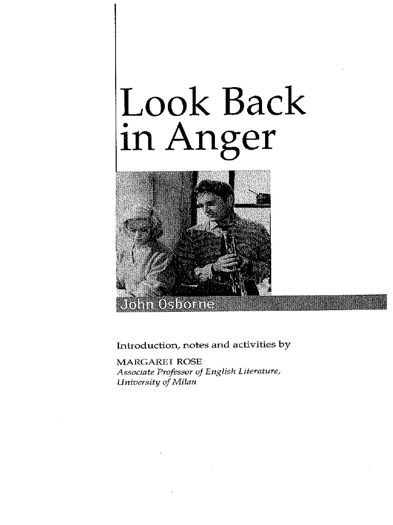 John Osborne - Look Back in Anger | PDF