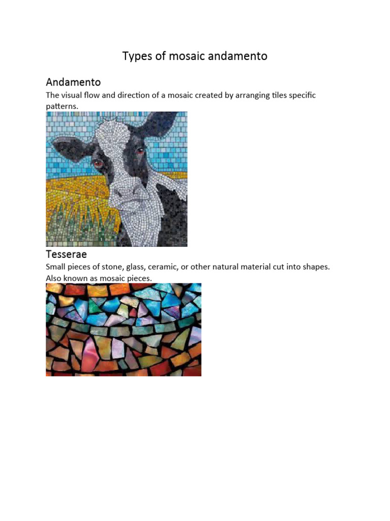 Types Of Mosaic Andamento PDF